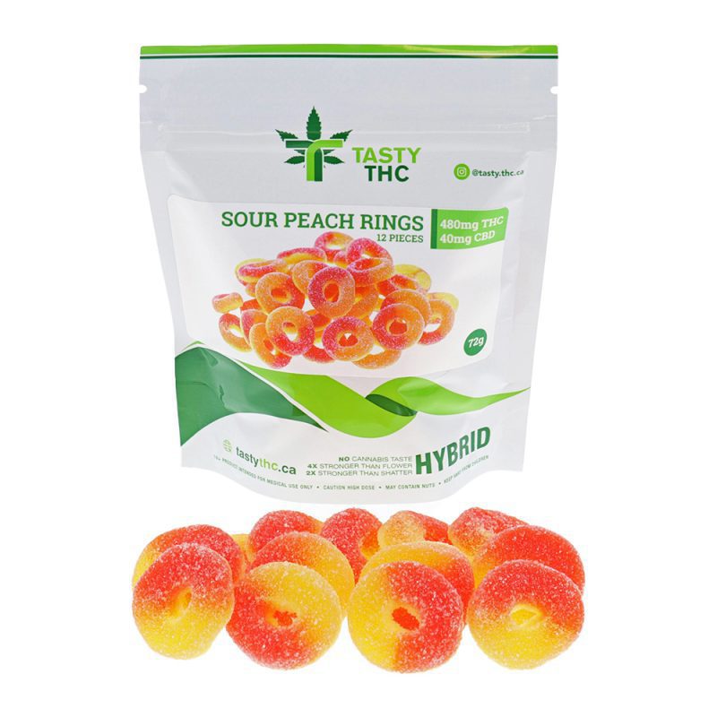 Sour Peach Rings (High Dose) (10Pcs) ~ Dank Delivery #1 Cannabis ...